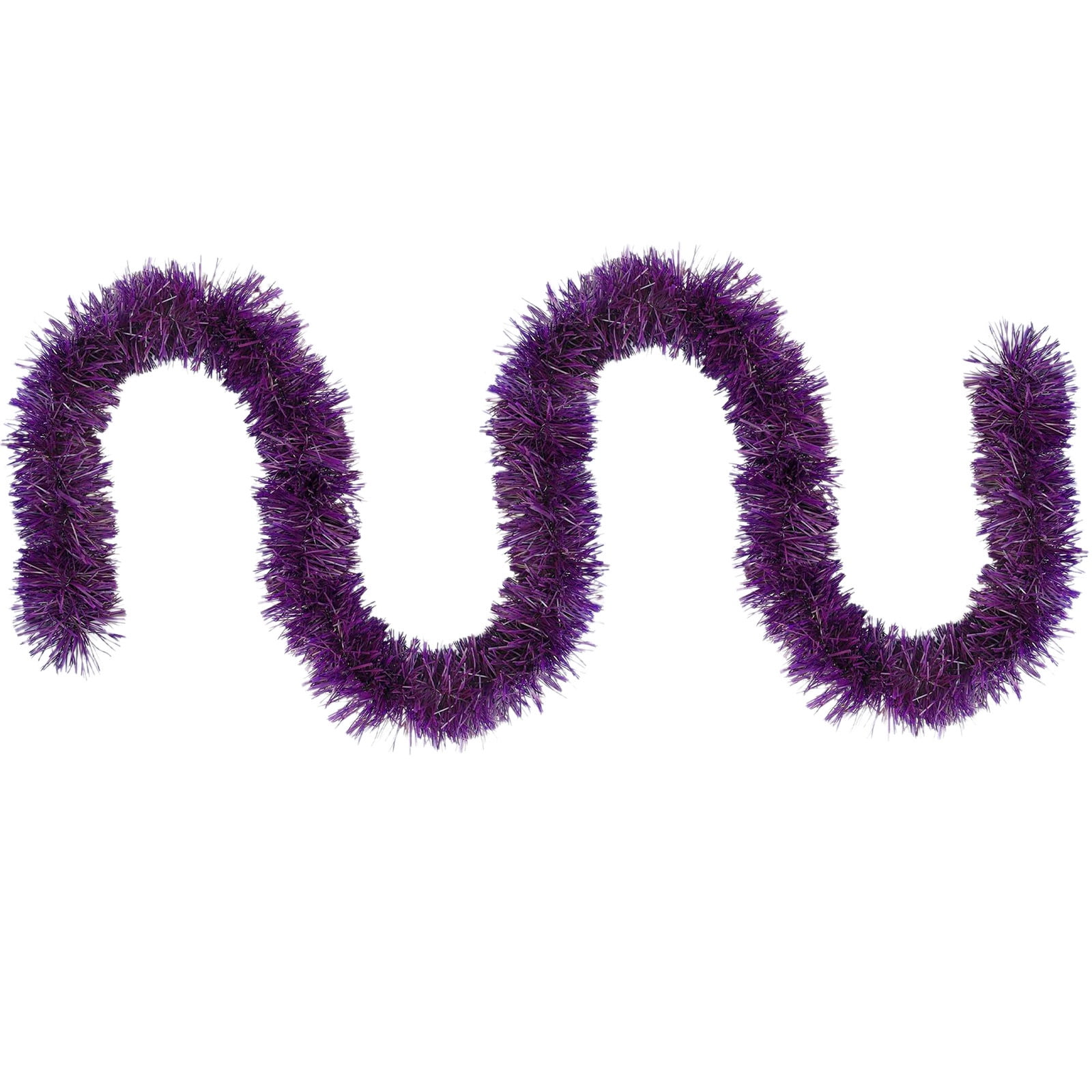 Christmas Purple Faux Wool Tinsel Garland 1 Piece Xl Size For Tree ...