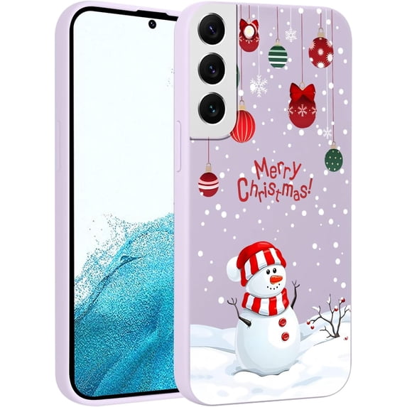Christmas Purple Print Phone Case for Samsung Galaxy S21 5G 6.2 ...