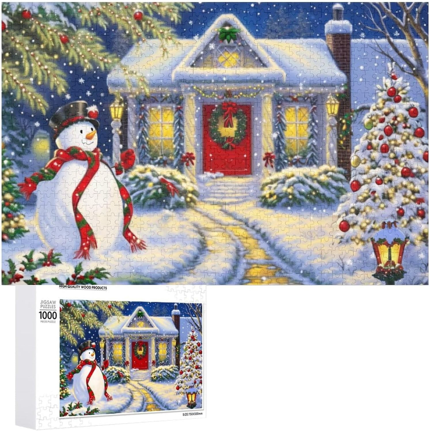 Christmas Puzzle 1000 Pieces Jigsaw Puzzles for Adults and Childen,20 ...