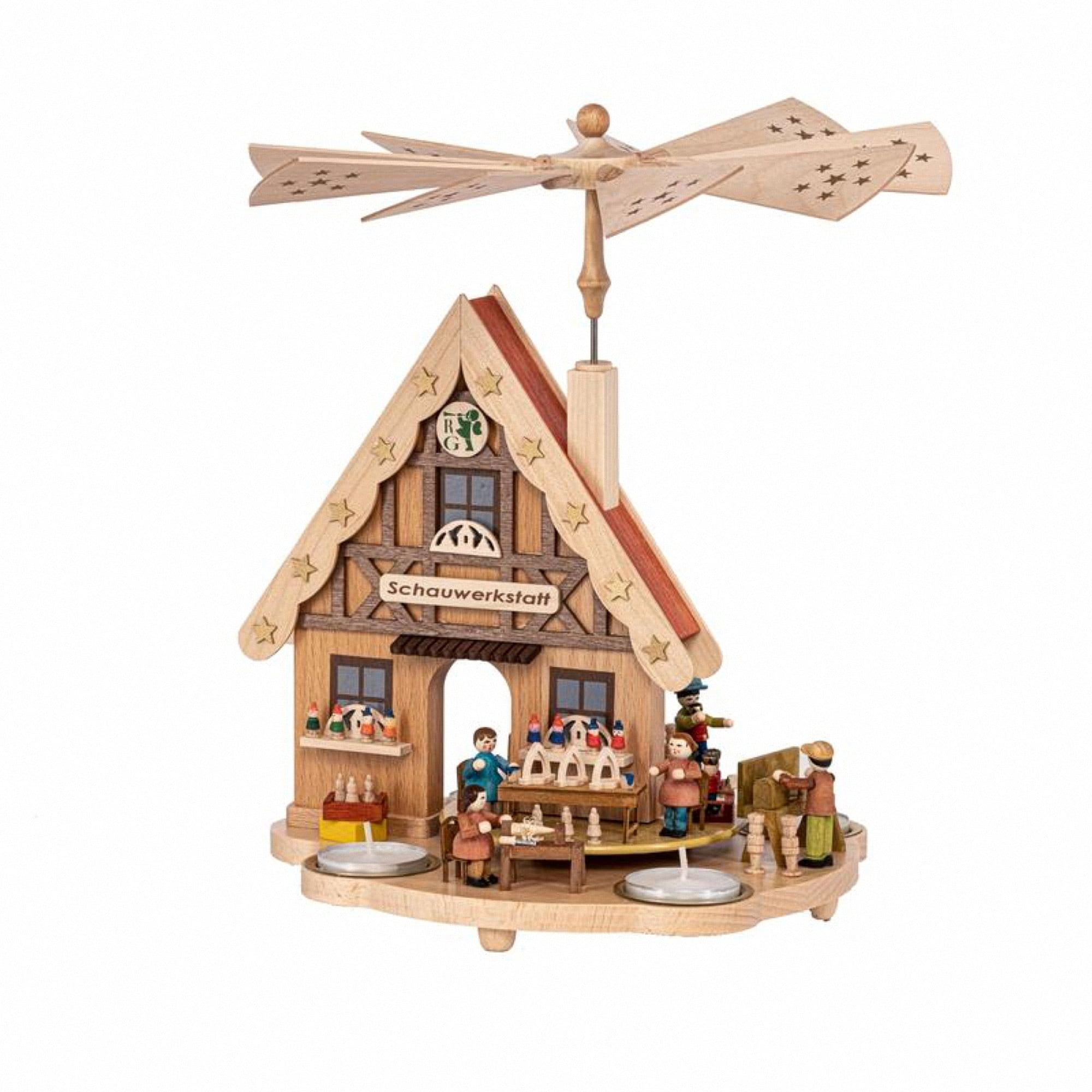 Christmas Pyramid Pyramid House Demonstration Workshop colorful, 29 cm ...