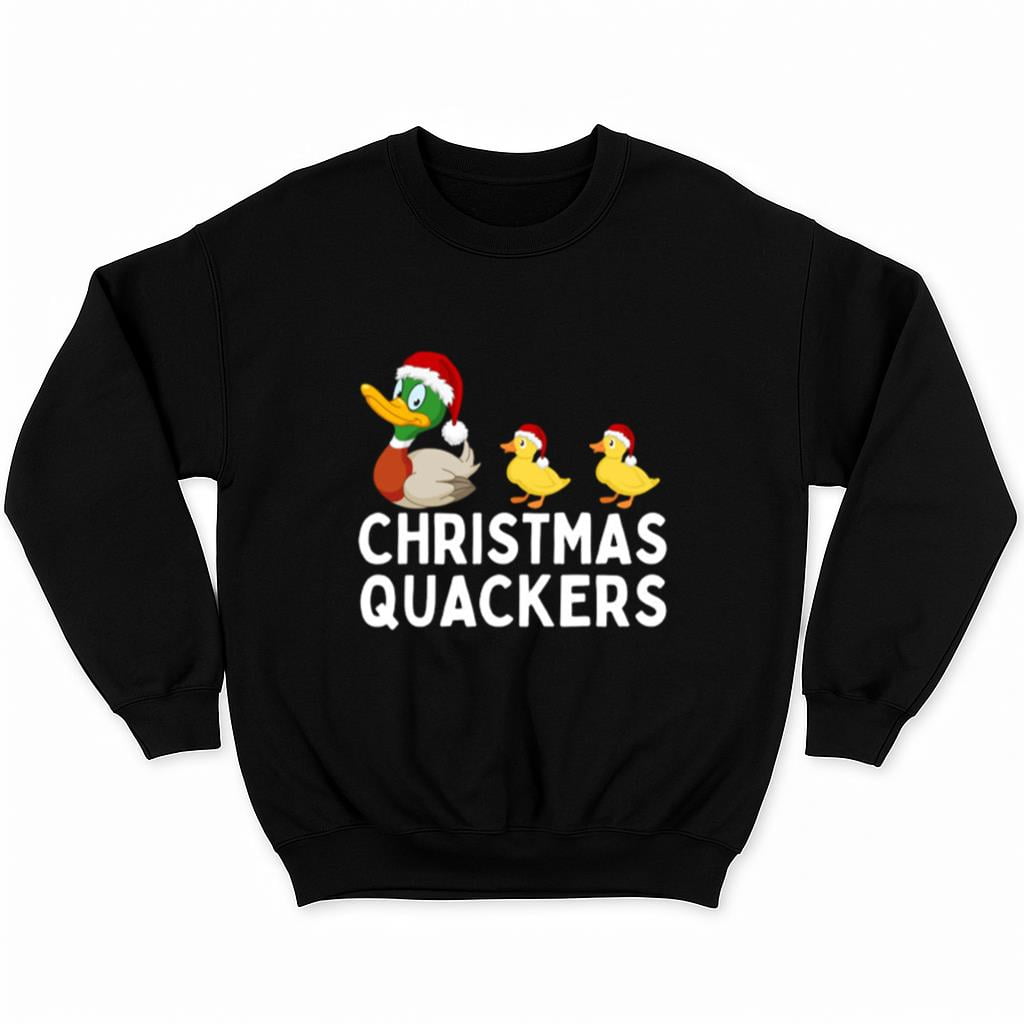 Christmas Quackers Cute Matching Family Festive Holiday Art Graphic ...