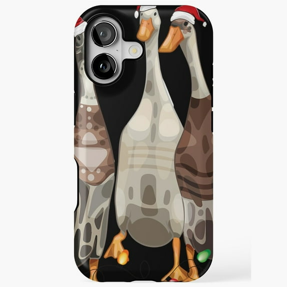 Christmas Quackers Holiday Duck Phone Case 17 16 15 14 13 12 11 Pro Max ...