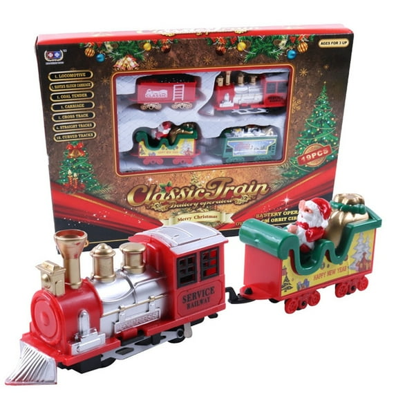 Christmas Realistic Electric Train Set With Realistic Design, Easy To Assemble, Safe For Kids ...