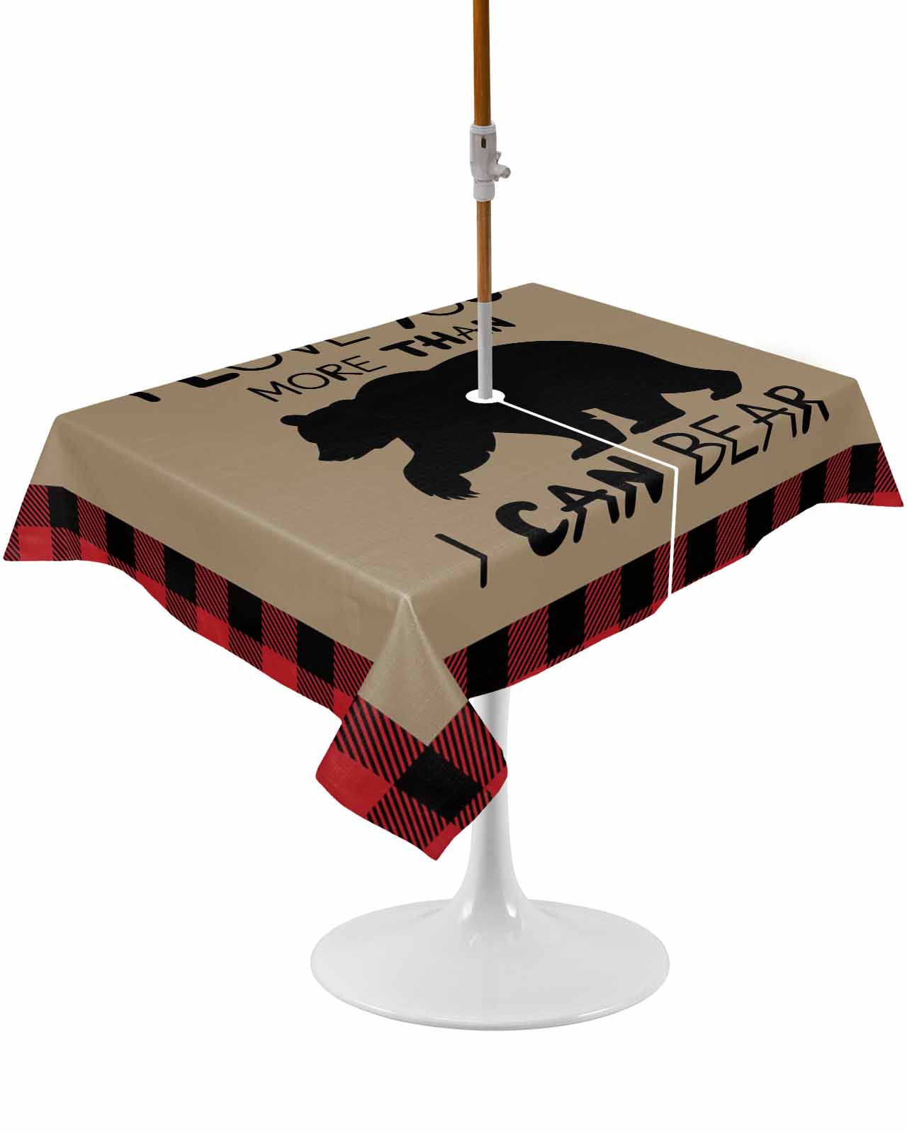Christmas Rectangle Outdoor Tablecloth, Waterproof Table Cloth Cover ...