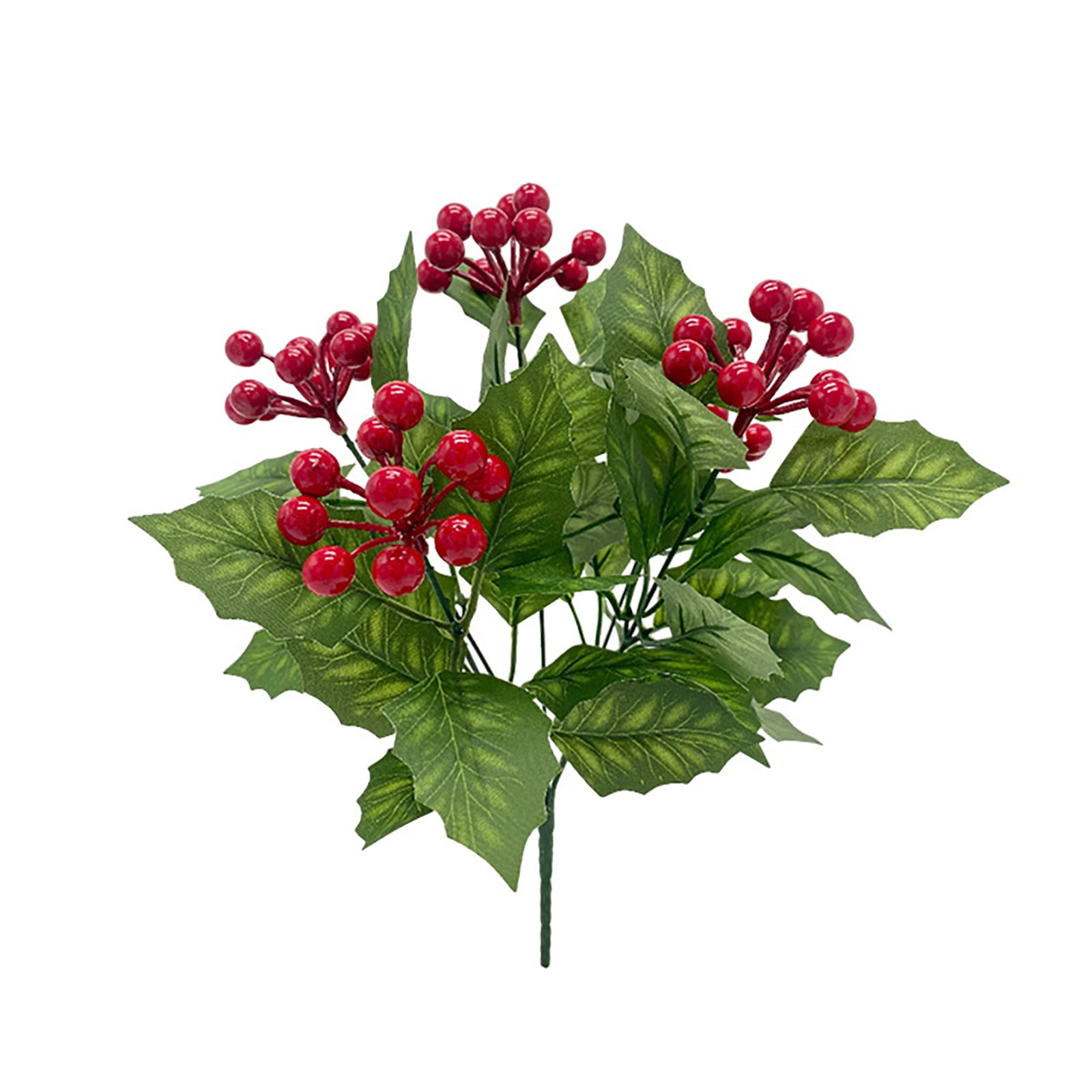 Christmas Red Berries Artificial Holiday Floral Picks Ornaments ...