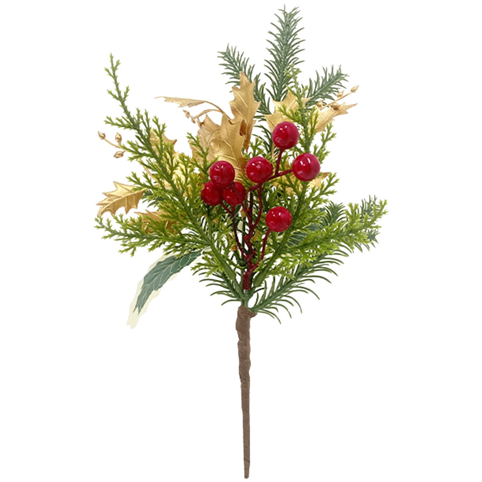 Christmas Red Berry Picks Stems,Artificial Christmas Picks Assorted Red ...