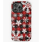 Christmas Red Buffalo Plaid Holiday Art Phone Case for iPhone 11 12 13 ...