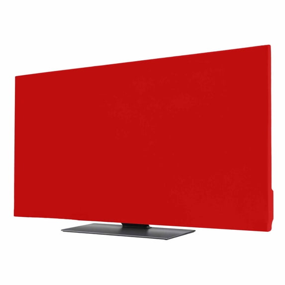 Christmas Red Elastic Indoor TV Cover 65" Dust Protector, Stretch ...