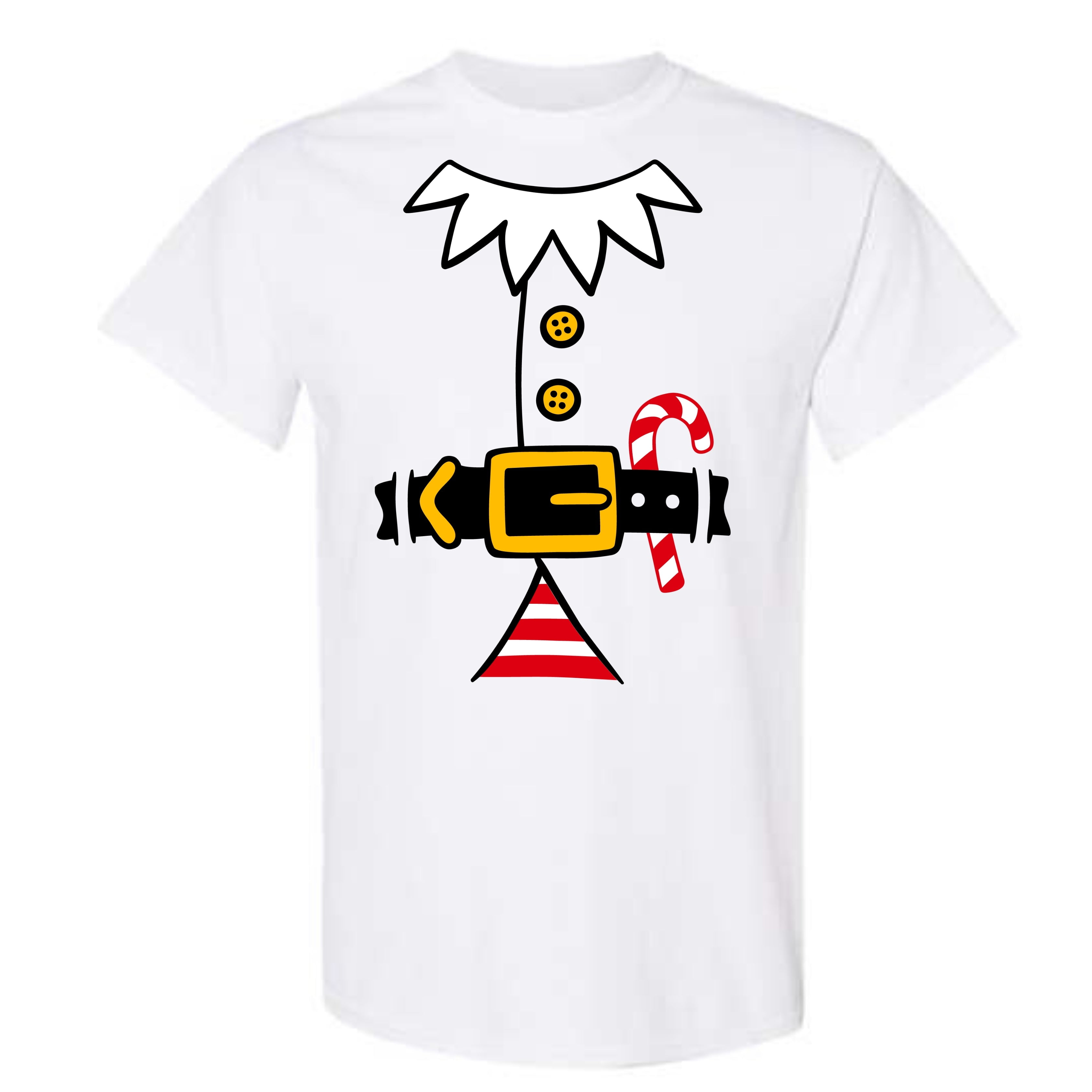 Christmas Red Elf Suit Costume T-Shirt - Walmart.com