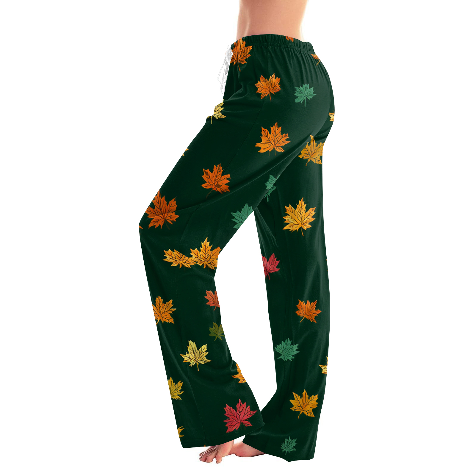 Christmas Red Hat Candy Cane Women Pajama Pants Soft Lightweight Lounge ...