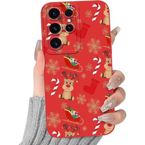Christmas Red Print Phone Case for Samsung Galaxy S20 FE/S20 Lite 6.5 ...