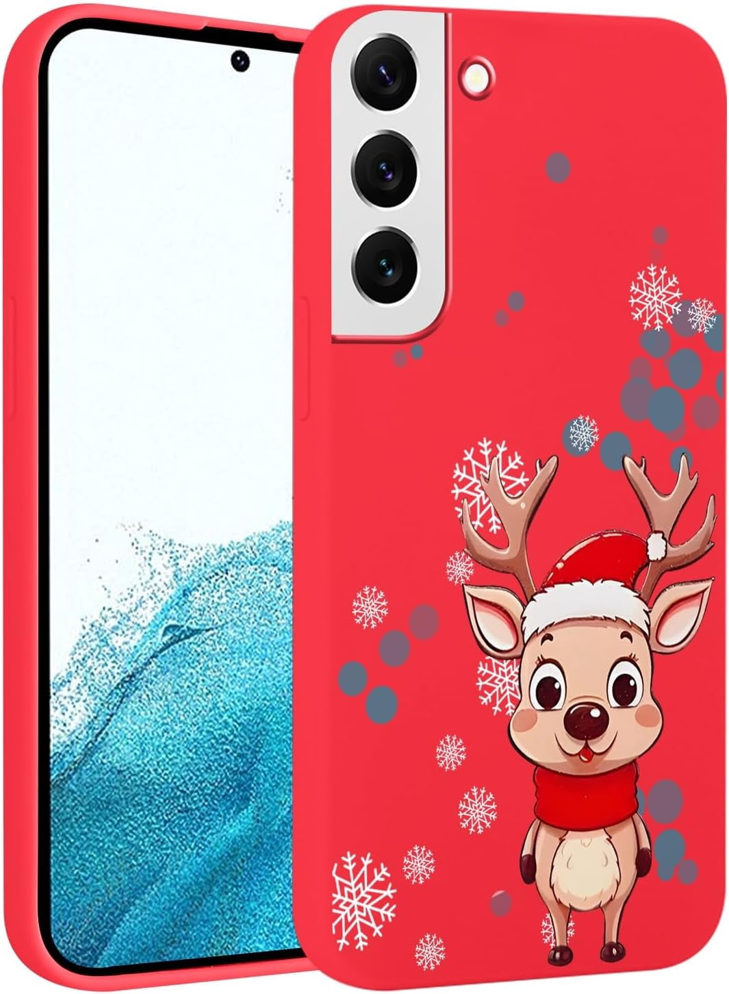 Christmas Red Print Phone Case for Samsung Galaxy S22 5G 6.1", with ...