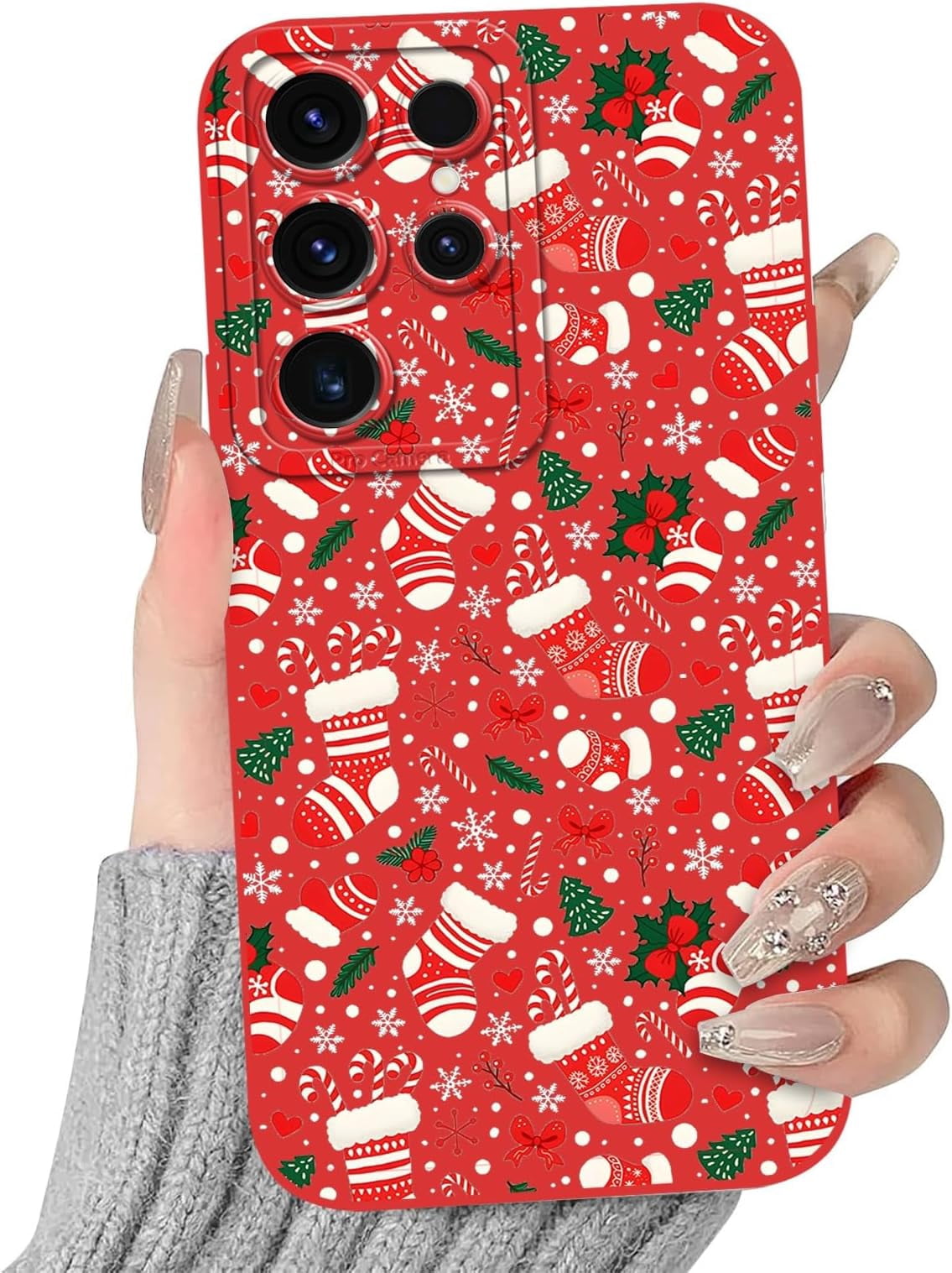 Christmas Red Print Phone Case for Samsung Galaxy S24 Ultra 5G 6.8 ...