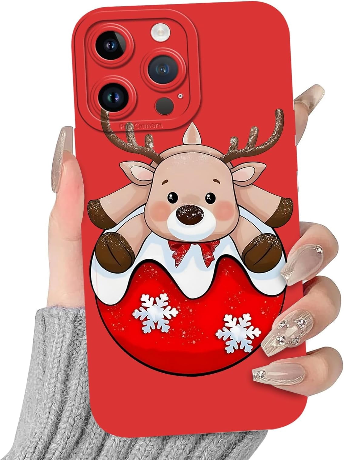 Christmas Red Print Phone Case for iPhone 12 Mini 5.4", with Aesthetics ...