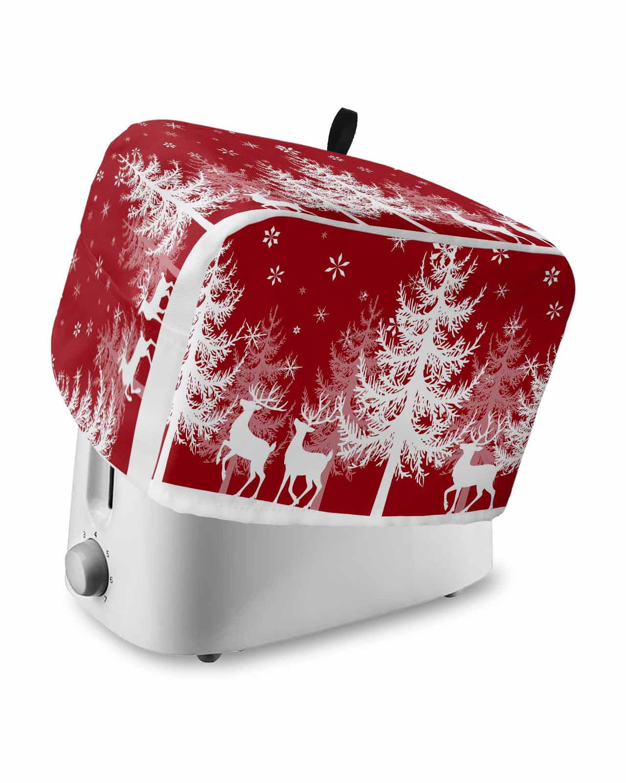 Christmas Red Toaster Cover 4 Slice, Large Kitchen Appliance Covers ...
