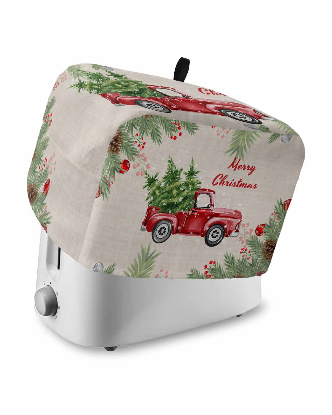 Christmas Red Truck Toaster Cover 2 Slice, Small Kitchen Appliance ...