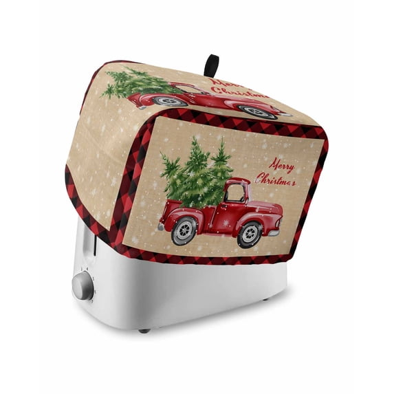 Christmas Red Truck Toaster Cover 2 Slice, Small Kitchen Appliance ...