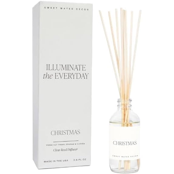 Christmas Reed Diffuser Set - Fresh Cut Trees, Orange, and Cloves ...