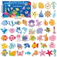 Ocean-Themed Magnetic Set, 47PCS Colorful Sea Life Magnets for Fridge ...