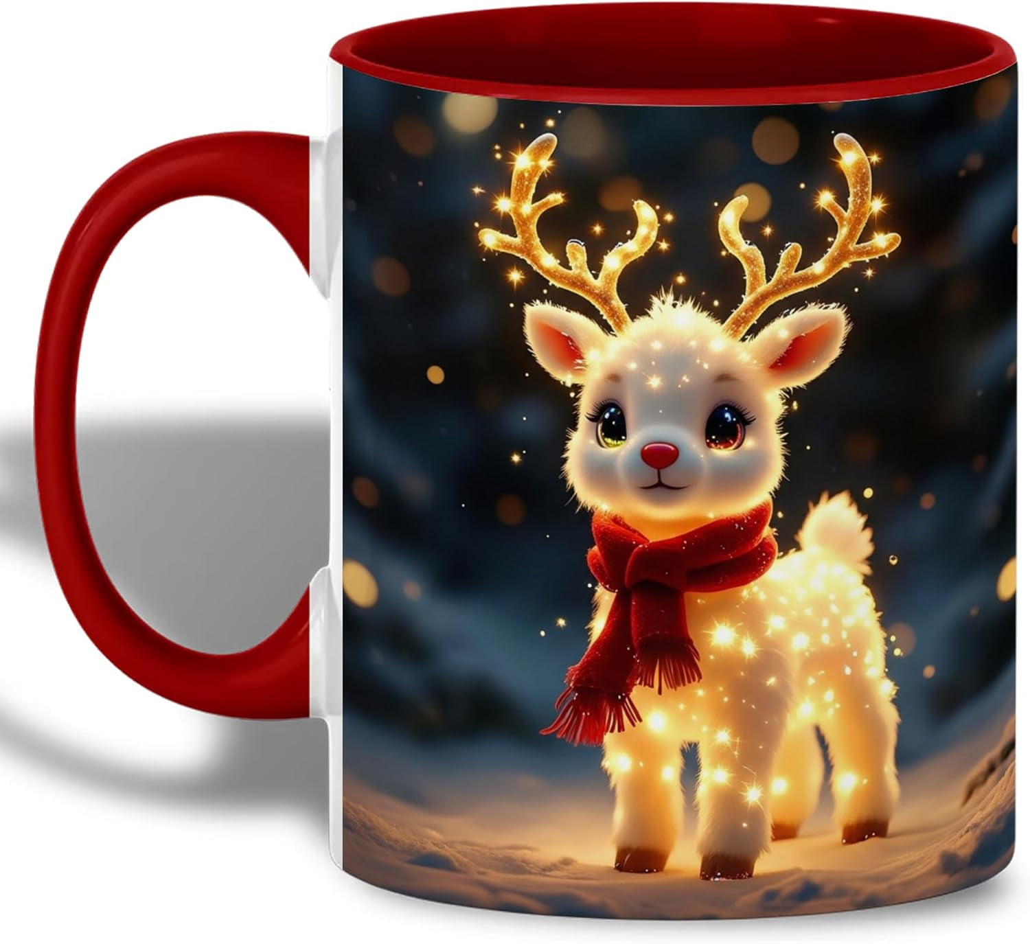Christmas Reindeer Coffee Mug, Winter Holiday Mug, Magical Holiday ...