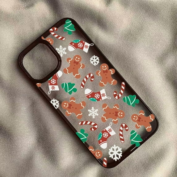 Christmas Reindeer Pattern Phone Case For iPhone 17 16 Pro 16E 16 15 14 ...