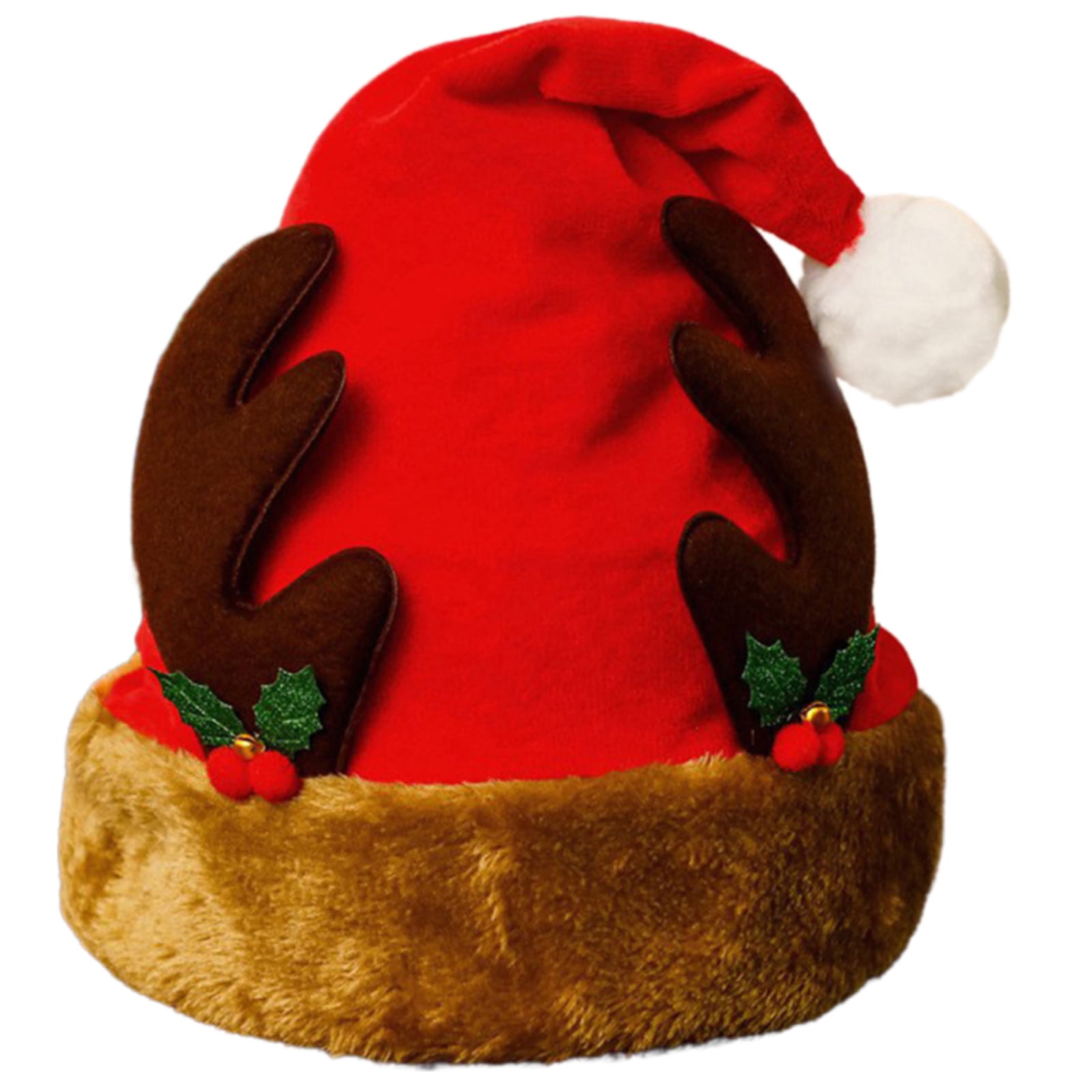 Christmas Reindeer Santa Hat Festival Props Santa Caps Holiday ...