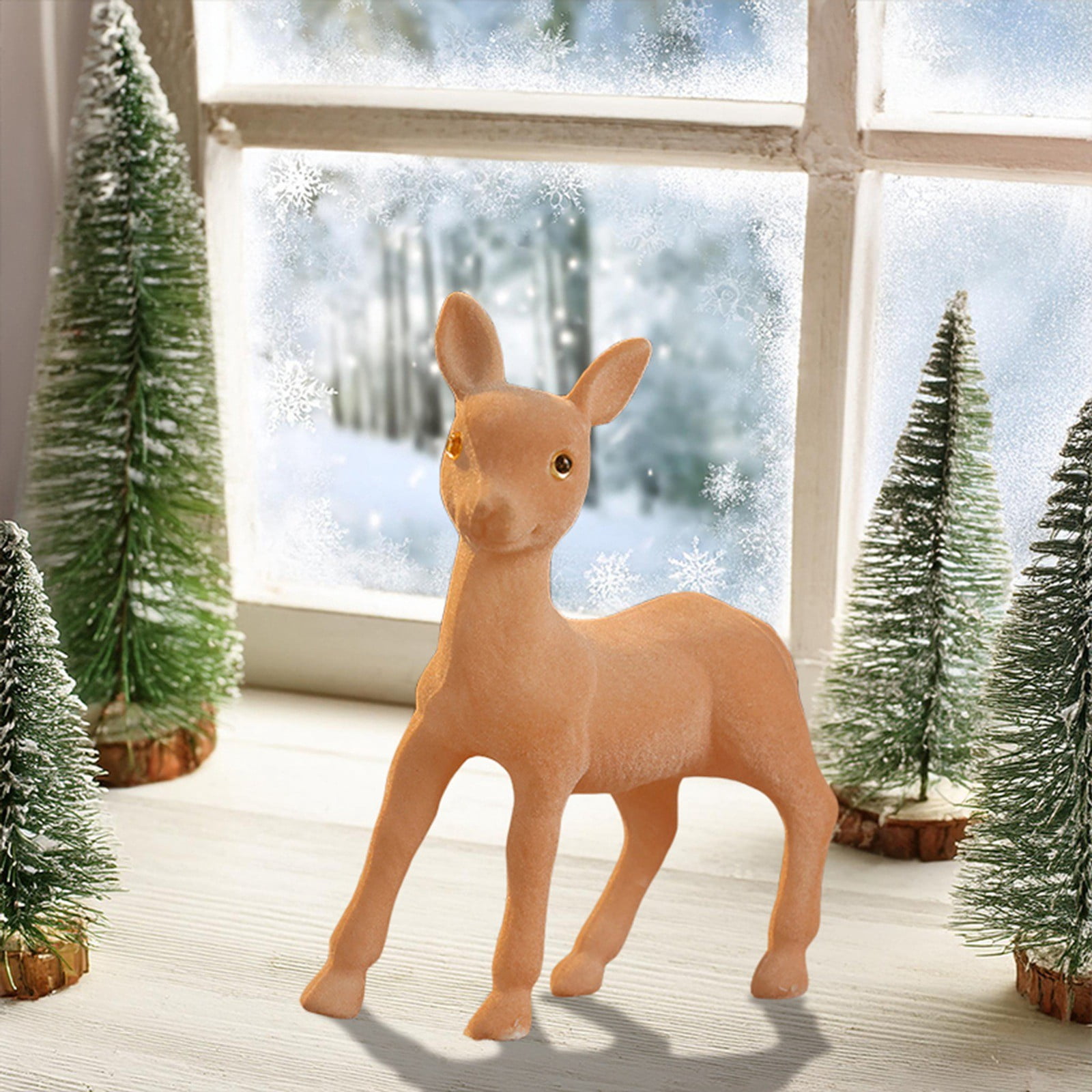 Christmas Reindeer Tabletop Plastic Standing Deer Decorations, Indoor ...