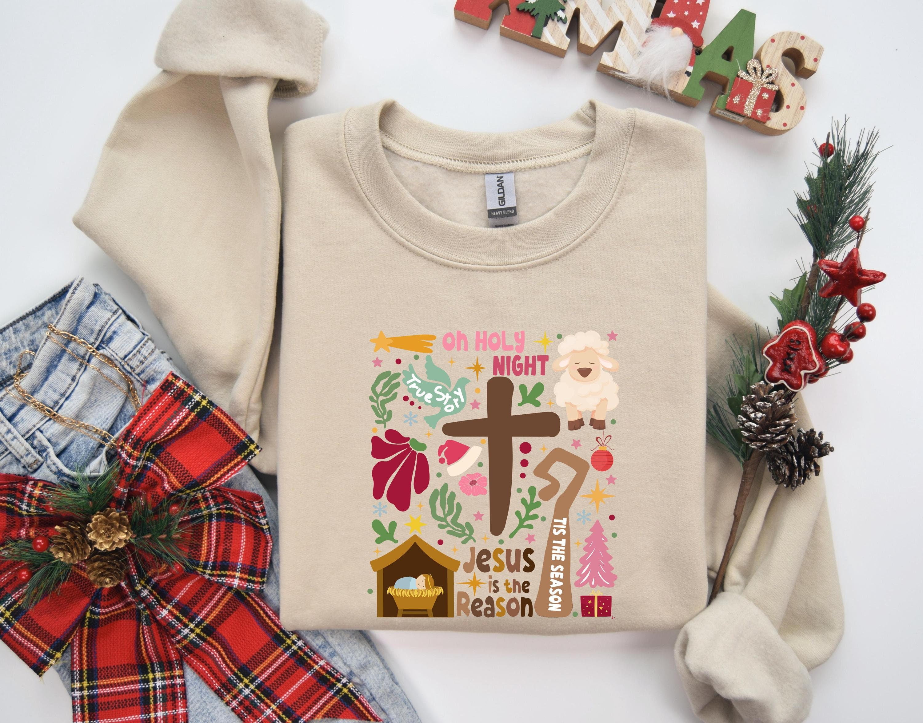 Christmas Religion Shirt, Christian T-Shirt, Christmas Christian T ...