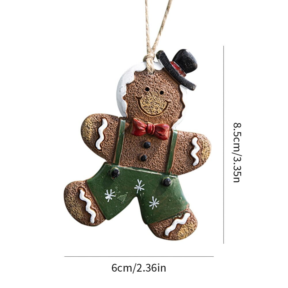 Christmas Resin Gingerbread Man Pendant,Christmas Tree Gingerbread ...