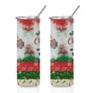 Christmas Candy Cane Theme Skinny Tumbler, Sweet But Twisted Holiday ...