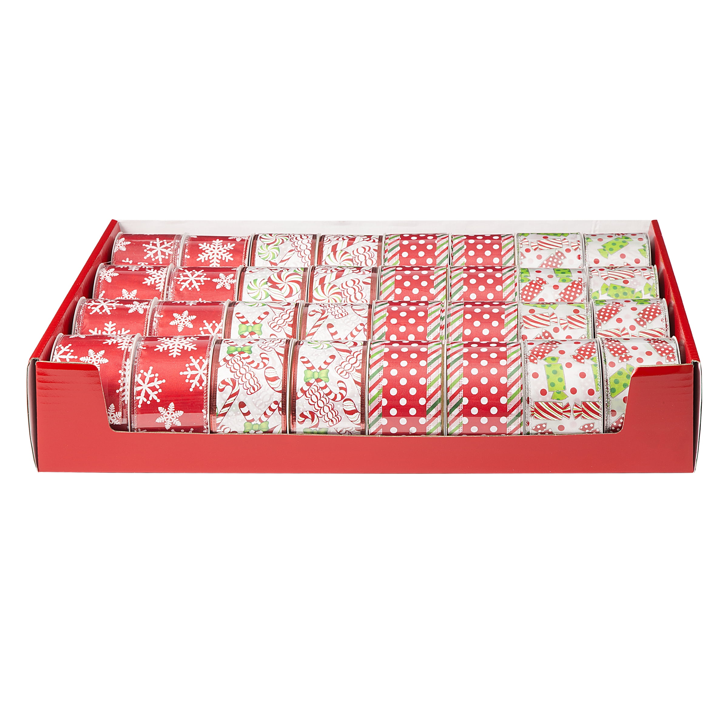Christmas Ribbon Candy 2.5 X 25 Ft - Walmart.com