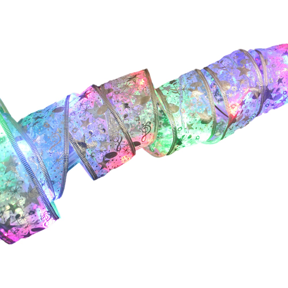 Christmas Ribbon LED Light String Christmas Decorations Christmas Tree ...