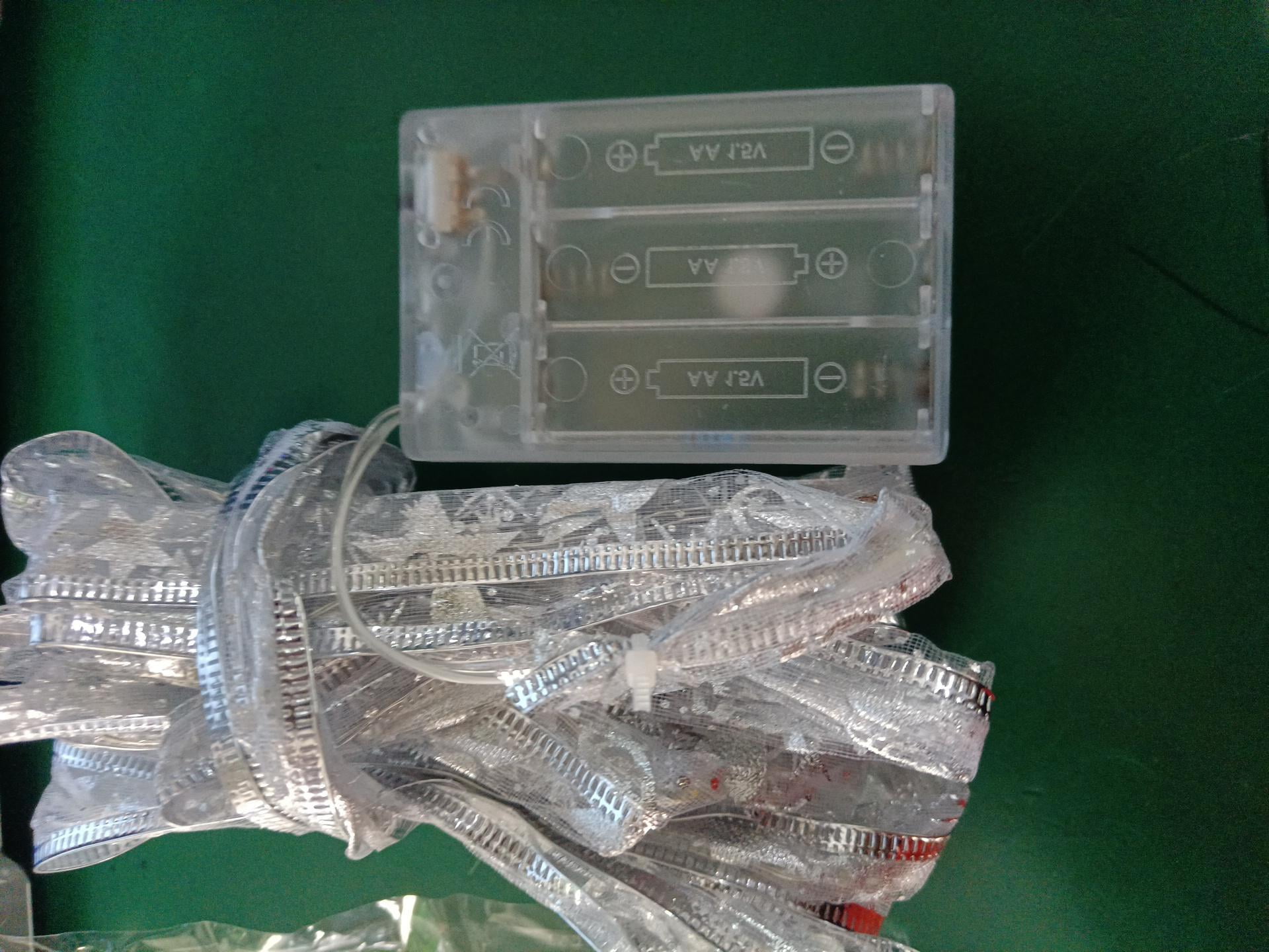 Christmas Ribbon Lights 4Meter 40 LED Lights Copper Wire Ribbon Bows ...