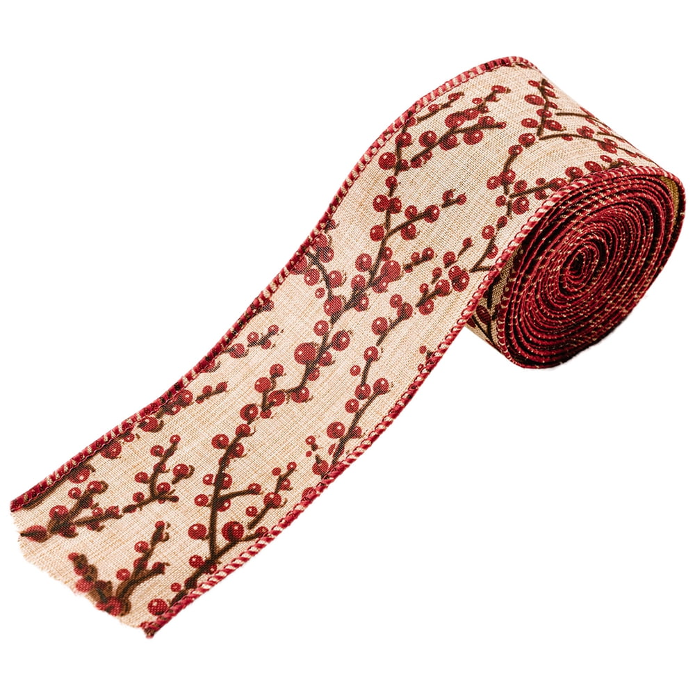 Christmas Ribbons 2.3 Inch x 5.5 Yards Buffalo Red White Black Plaid ...