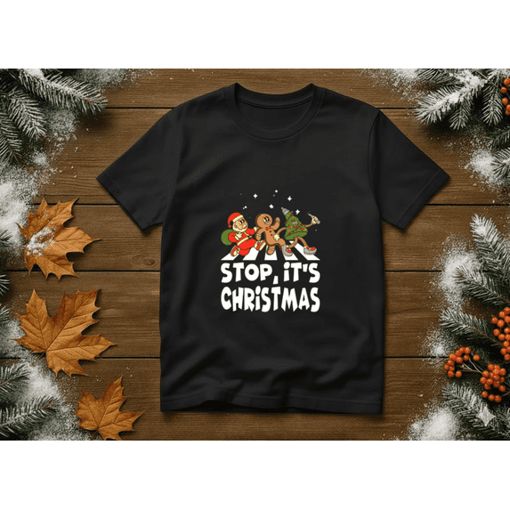 Christmas Road Gingerbread Christmas Tree Festive Fun Unisex T-Shirt ...