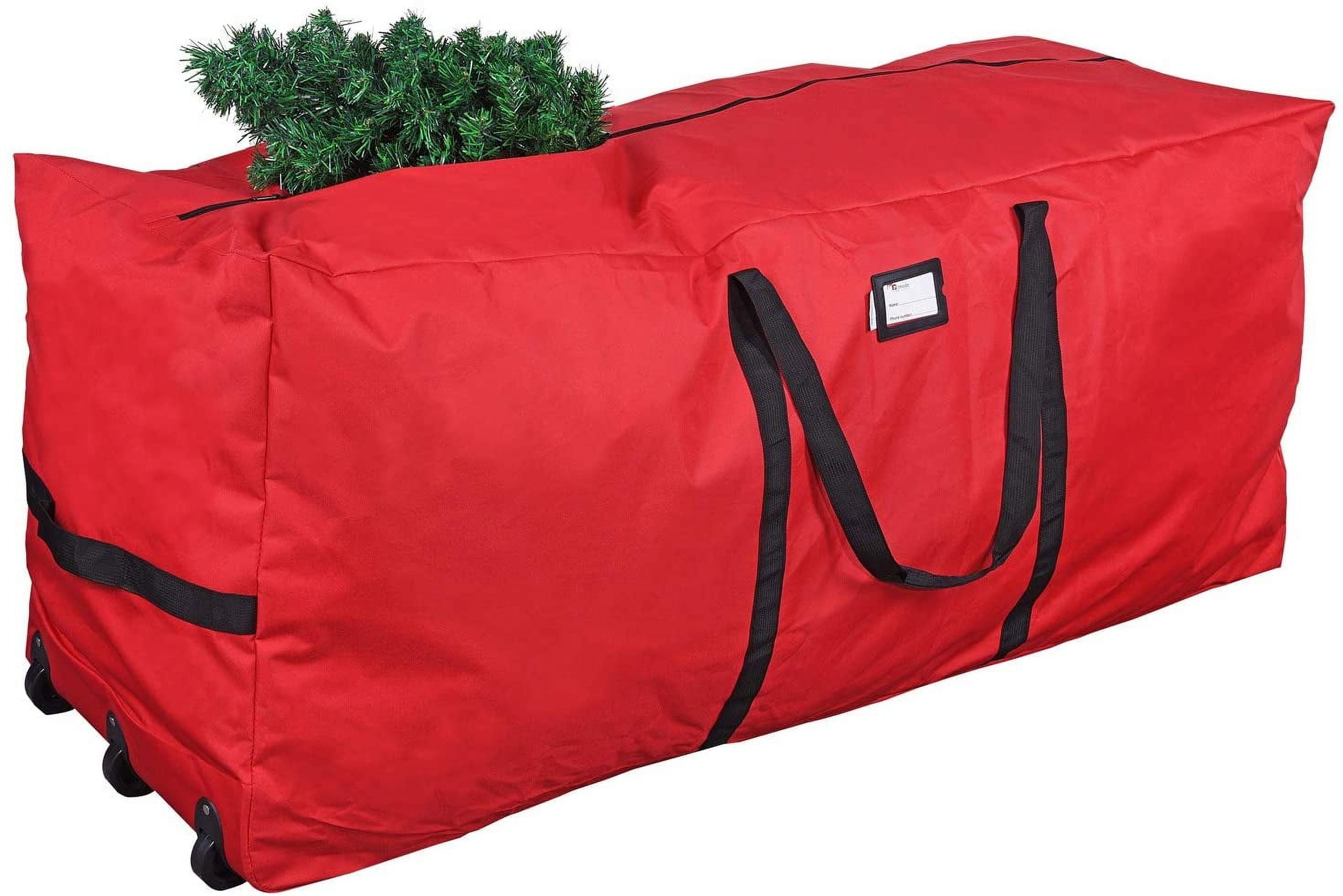 Christmas Rolling Tree Storage Bag, Fits Up to 9 Ft Tall Disassembled ...