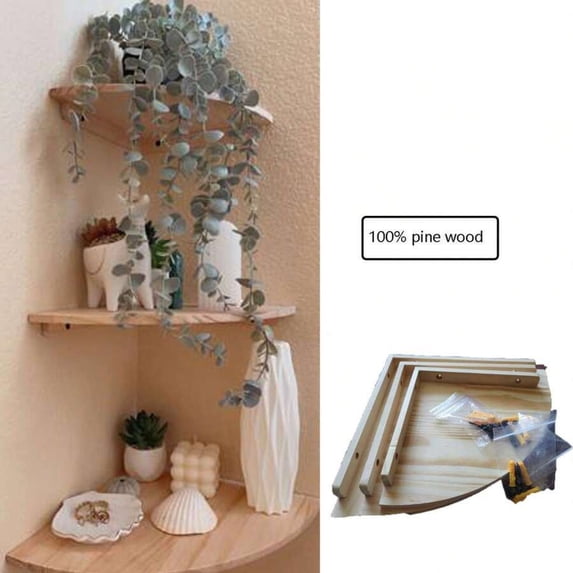 [Christmas Room Decor]3pcs/Set Corner Shelf Wall Mount, S+M+L 3pcs ...
