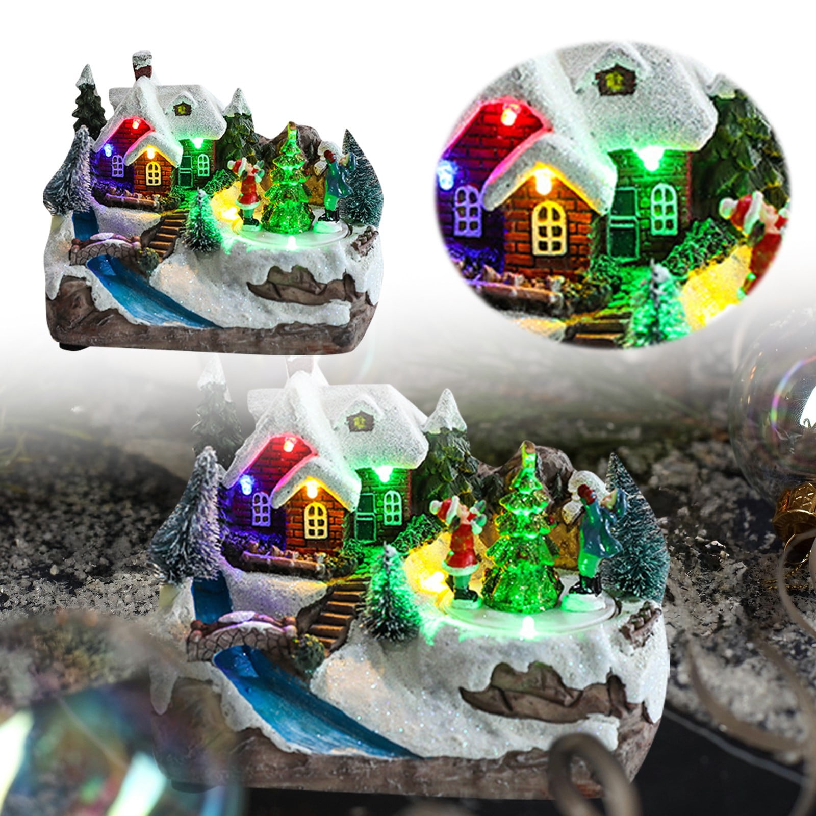 Christmas Rotating Musical Christmas Doll with Illuminating Glow ...
