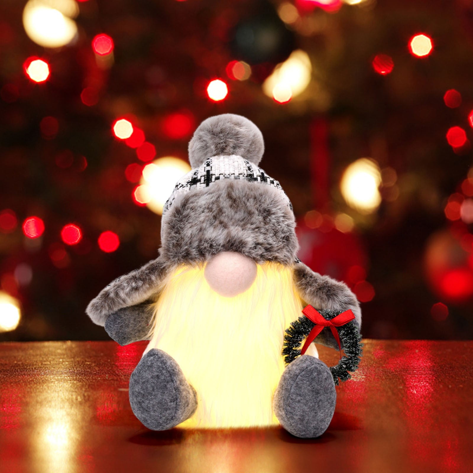 Christmas Rudolph Plush Doll, Nordic forest Man Decoration, Luminous ...