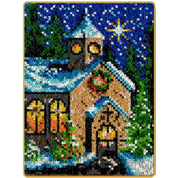 Christmas Rug Making Kits, Christmas | DIY Latch Hook Kits Pattern ...