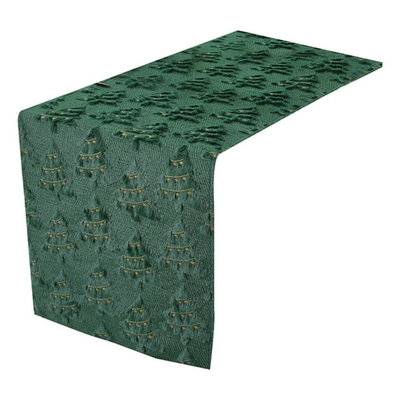 Christmas Runner For Table, Christmas Tree Jacquard Table Runner 35 ...