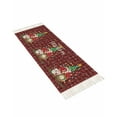 Christmas Runner Rug for Hallway 2x5ft, Merry Christmas Gnomes Black ...