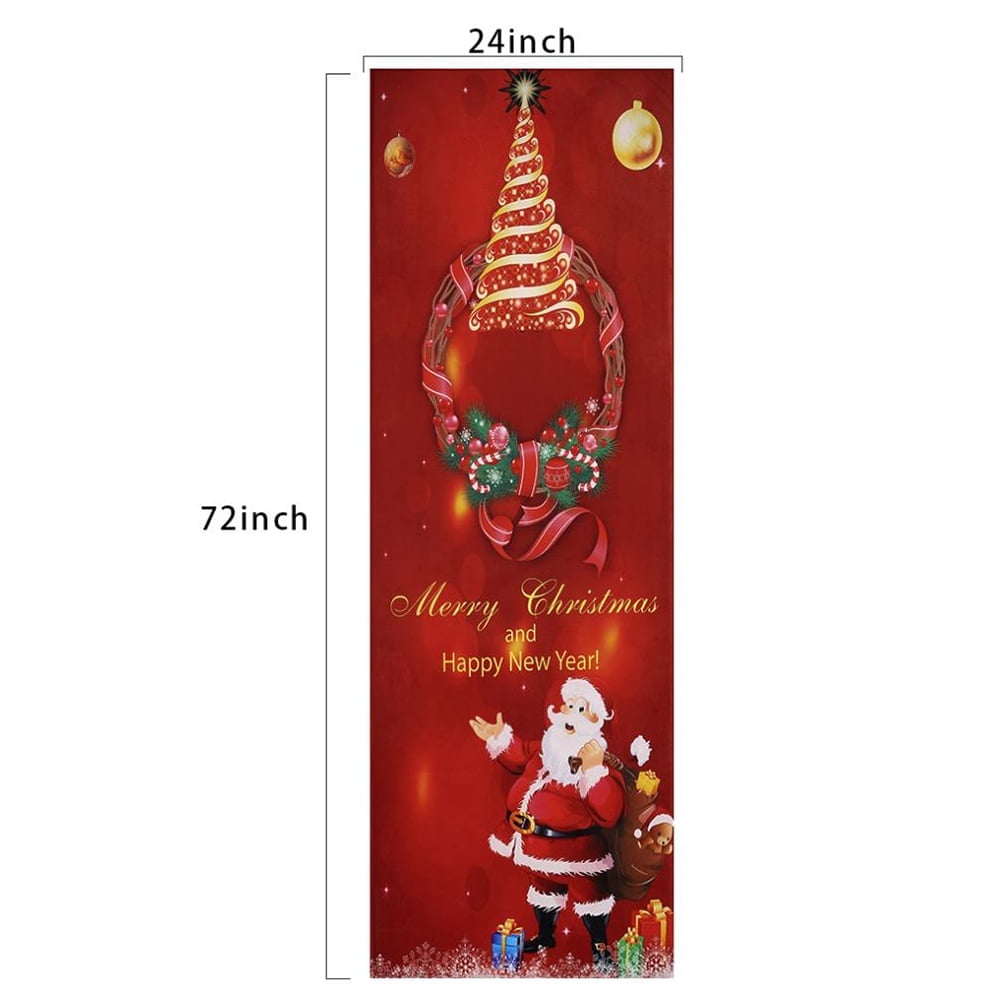 Christmas Runner Rug Santa Claus Area Rug for Bedroom Living Room, Anti ...