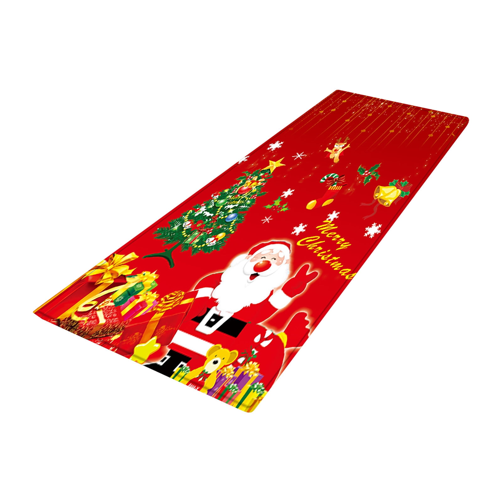 Christmas Santa Area Rugs Christmas Area Rug Runner Non-Slip Holiday ...