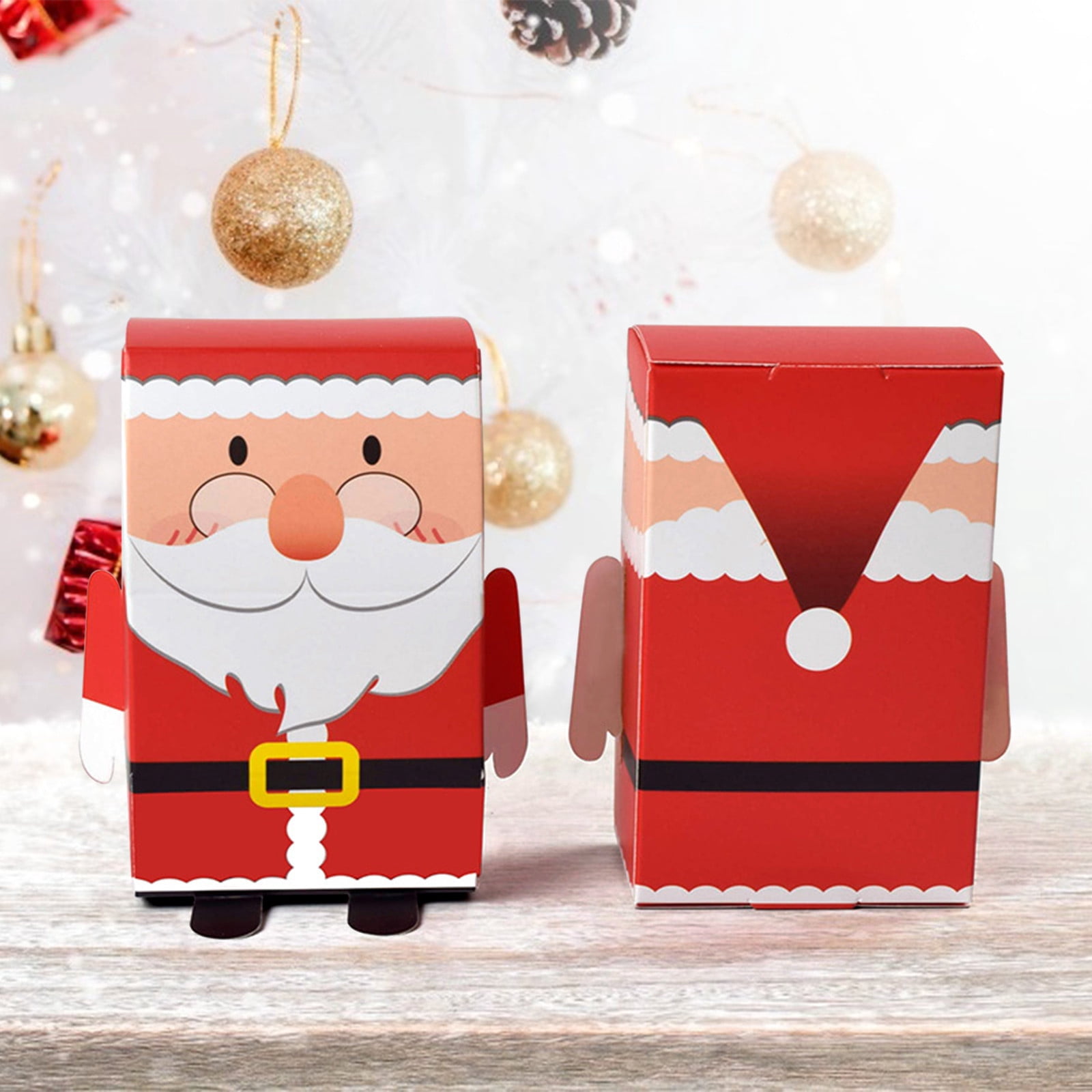 Christmas Santa Candy Box, Holiday Snowman Gift Packaging, Festive ...