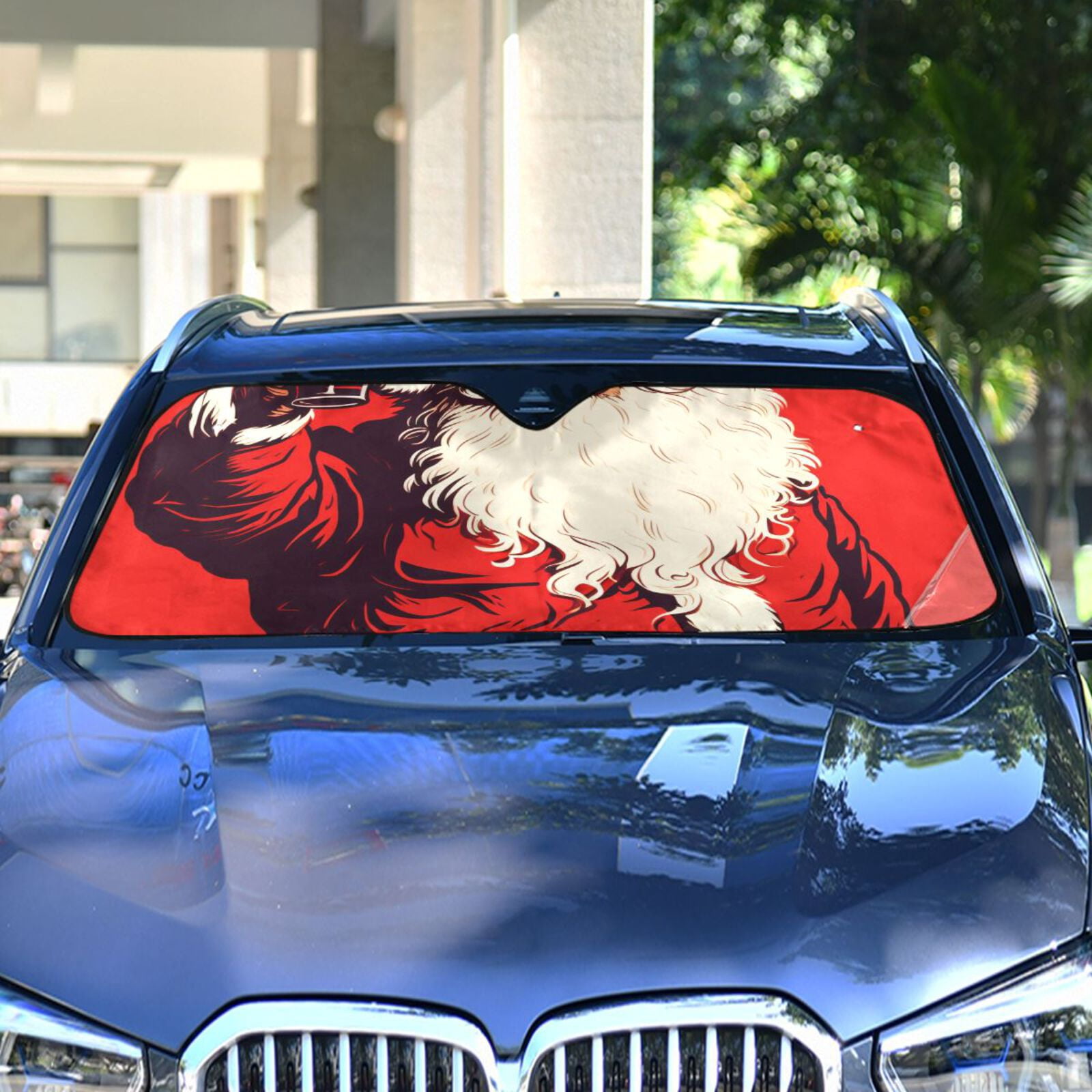 Christmas Santa Claus Beer Automotive Front Car Windshield Sun Shade ...