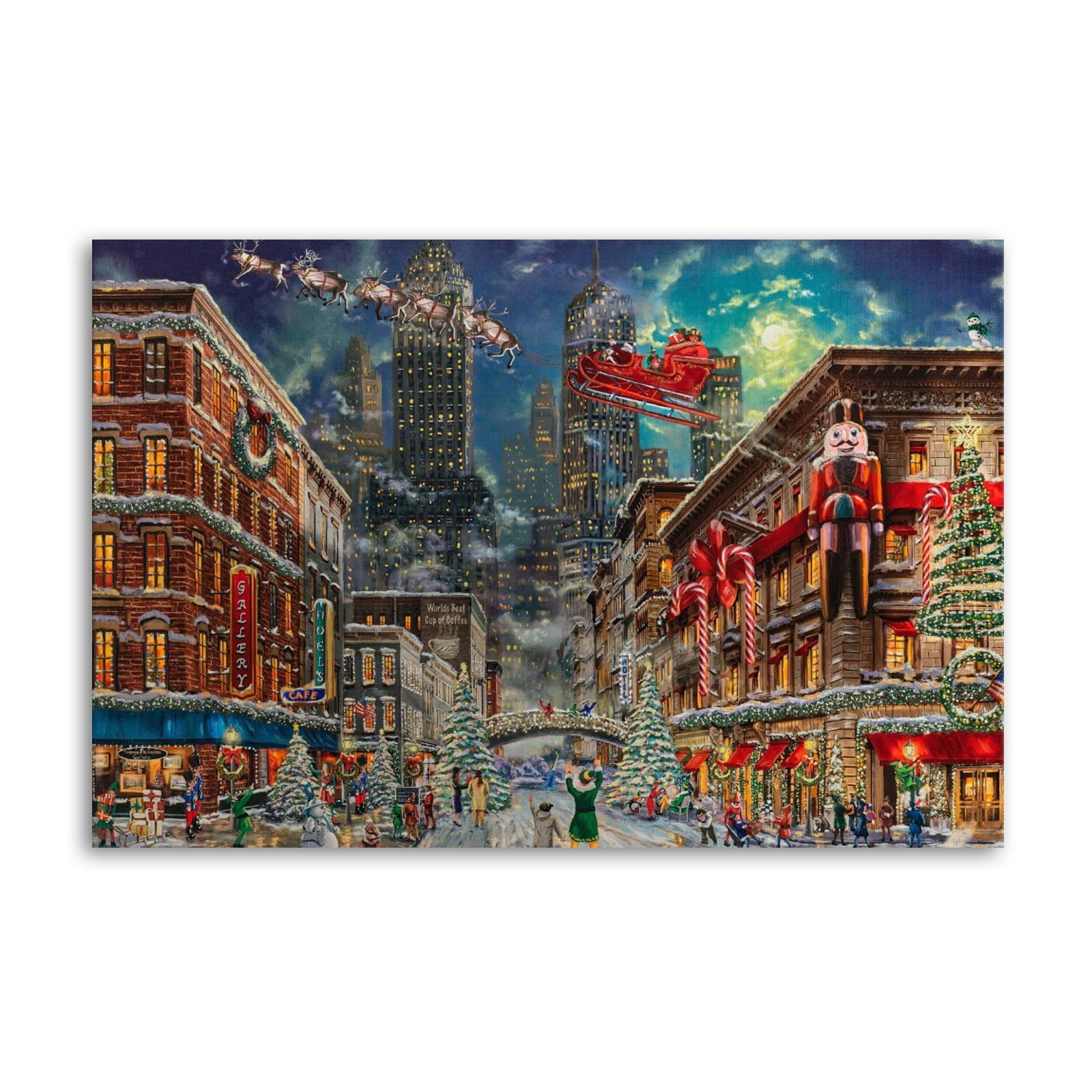 Christmas Santa Claus Christmas Tree Sleigh Maintenance ELF Artworks ...