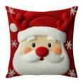 Christmas Santa Claus&Snowman Pillow Covers Xmas Theme Cute Decorative ...