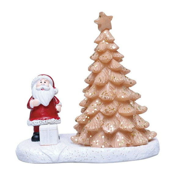 Christmas Santa Clauses Figurine,Santa Clauses Statues with Light ...