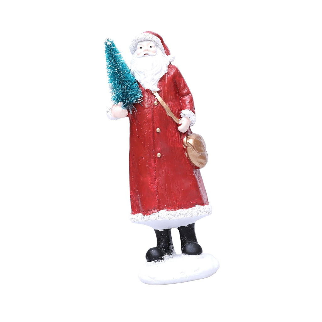 Christmas Santa Clauses Resin Statue, Holiday Table Centerpiece ...